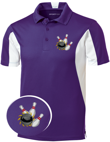 Mens Performance Polo | Sport Bowling Polo | Bowling Concepts